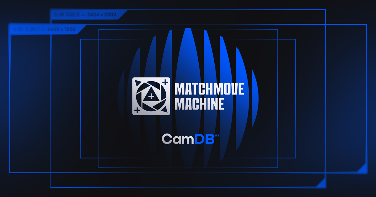 Camera Database — Matchmove machine